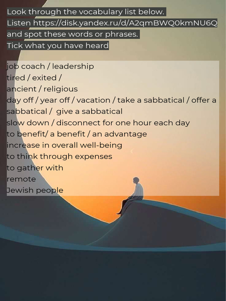 Work-life balance worksheet | PDF