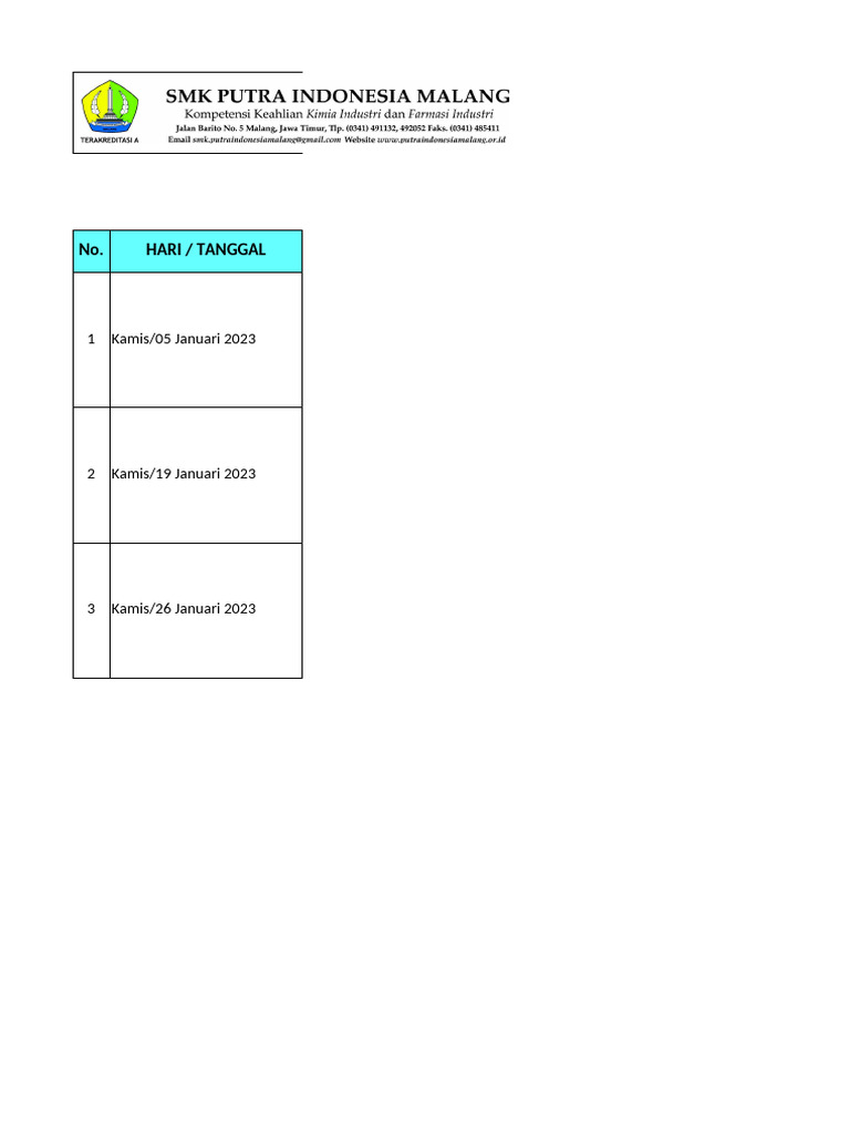 Format Evaluasi Ekskul Al-Banjari Al-Banjari Semester Genap 2022-2023 | PDF