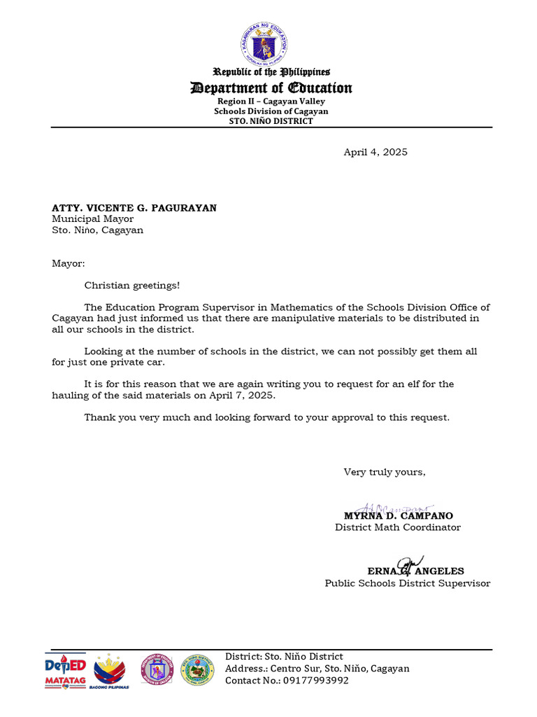 Request Letter Lgu | PDF