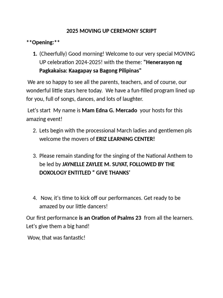 2025-MOVING-UP-SCRIPT | PDF