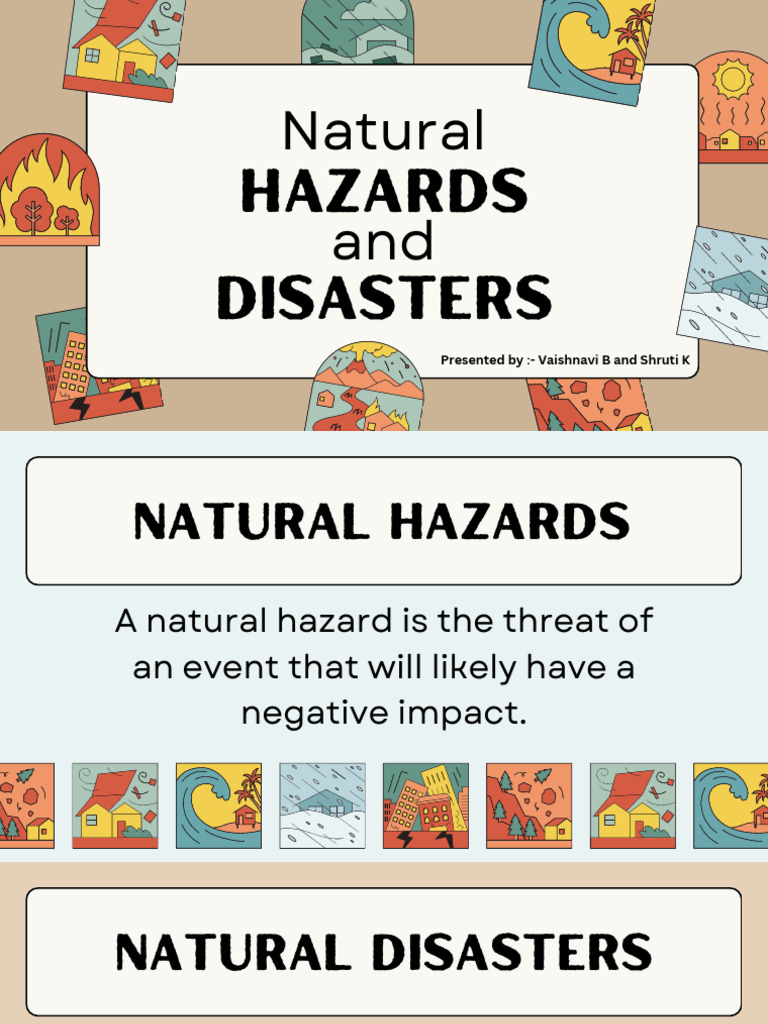 Natural Hazards and Disasters Earth Science Presentation in Colorful Line-Drawing Style | PDF ...