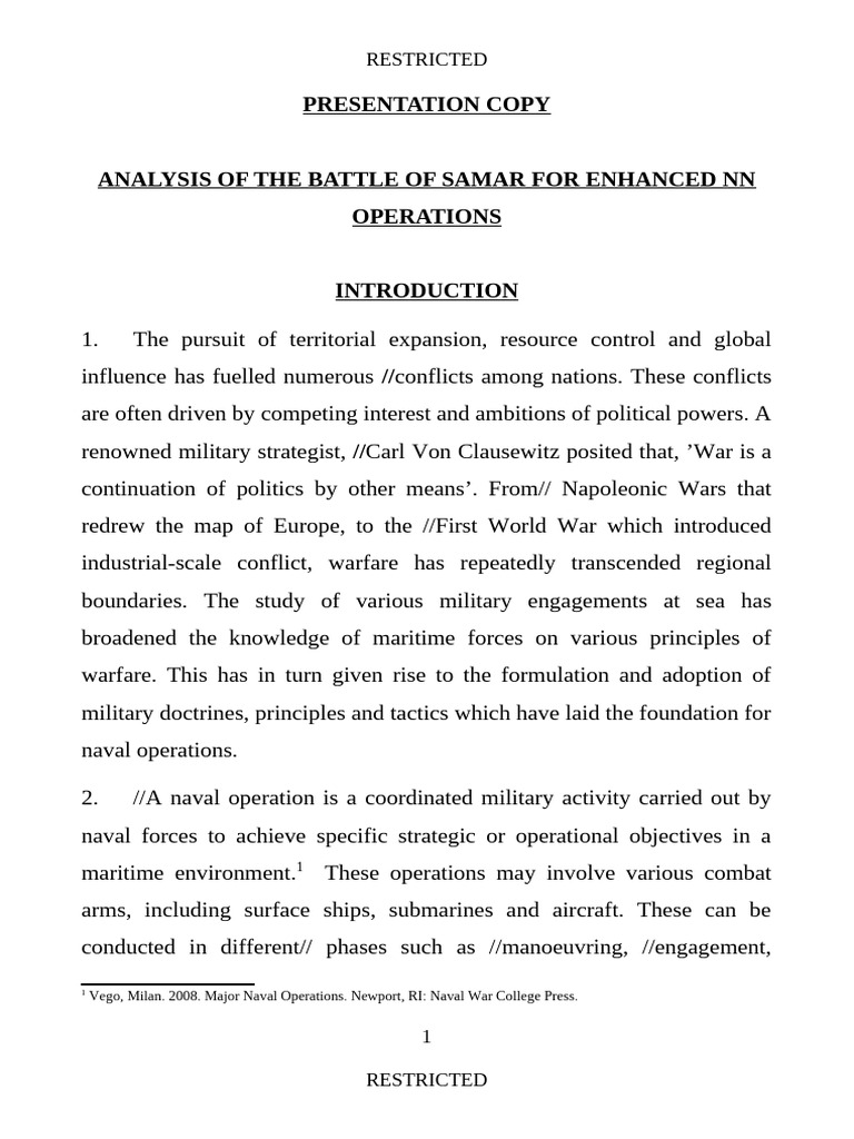 Battle of Samar - Presentation | PDF | Maneuver Warfare | Cruiser
