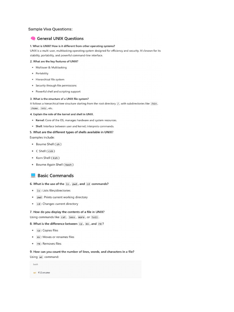 Sample Viva Questions | PDF