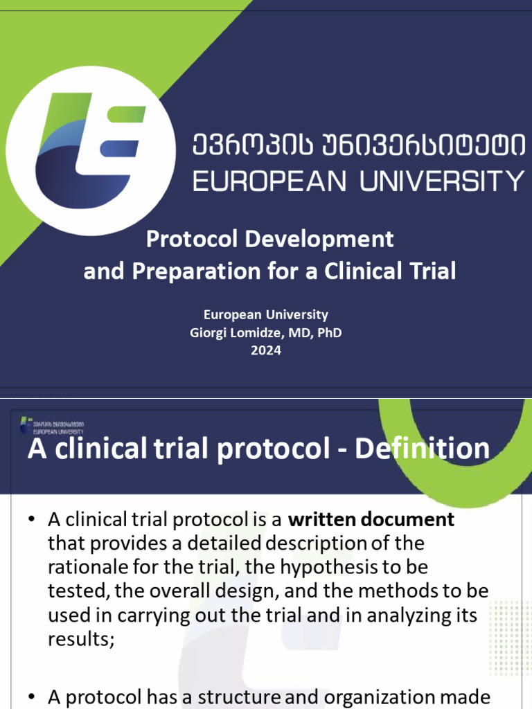 Clinical Trial Protocol Development Guide | PDF | Clinical Trial ...