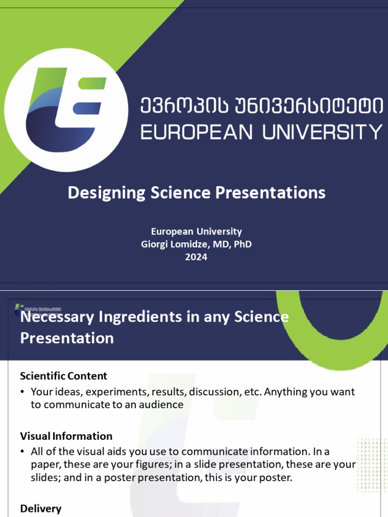 Designing Science Presentations - Sci - Res - I | PDF | Information ...