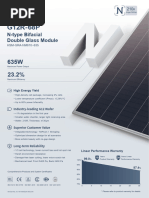 Datasheet Adani Solar India 550w 555w 560w 565w 570w TOPCon Bifacial Elan Shine | PDF ...