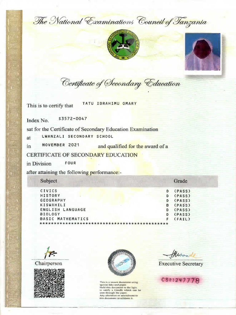 Certificate of Cse | PDF