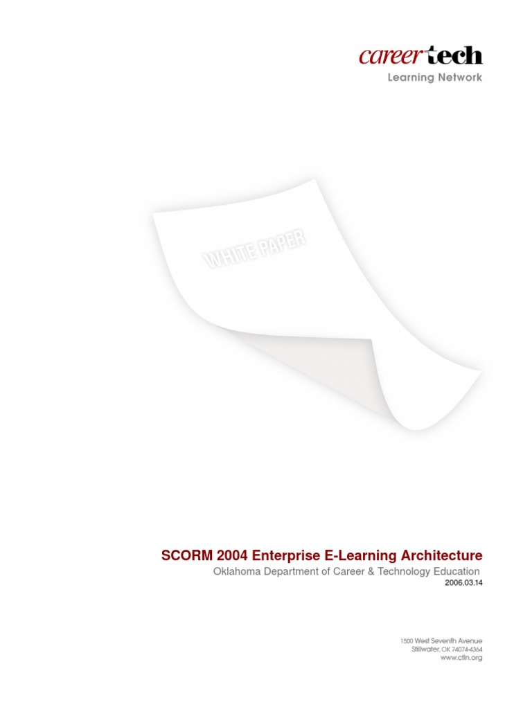 SCORM 2004 E-Learning Architecture Guide | PDF | Educational Technology ...