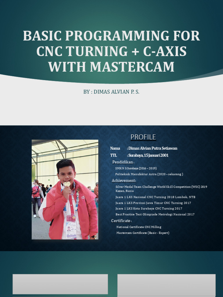BASIC MASTERCAM FOR CNC TURNING + C-AXIS | PDF