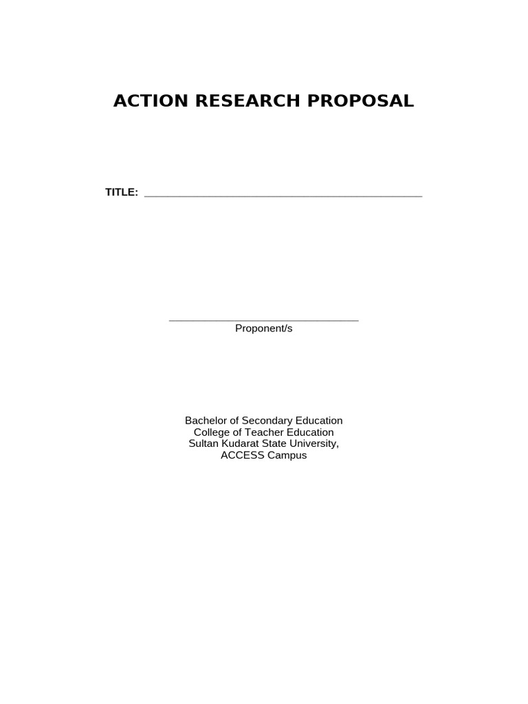 Action Research Template | PDF | Data | Statistics