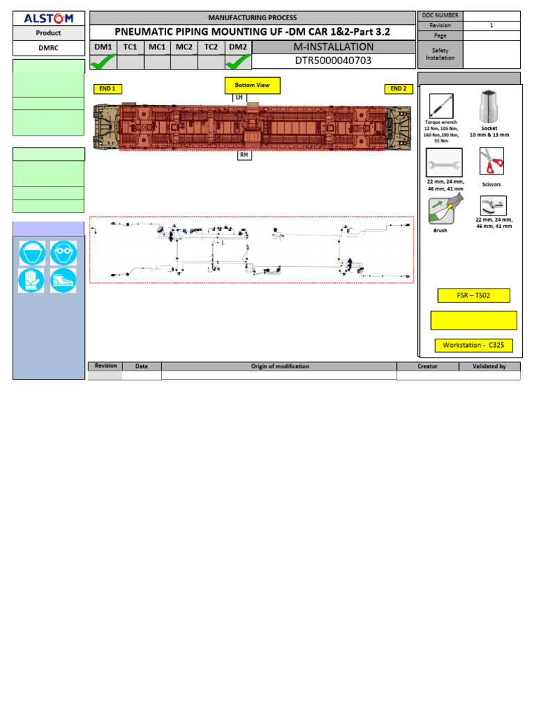 Dtr5000010992 - dtr5000040703 - Pneumatic Piping Mounting Uf - DMC Car 1&2 - Part 3.2 (C-325 ...