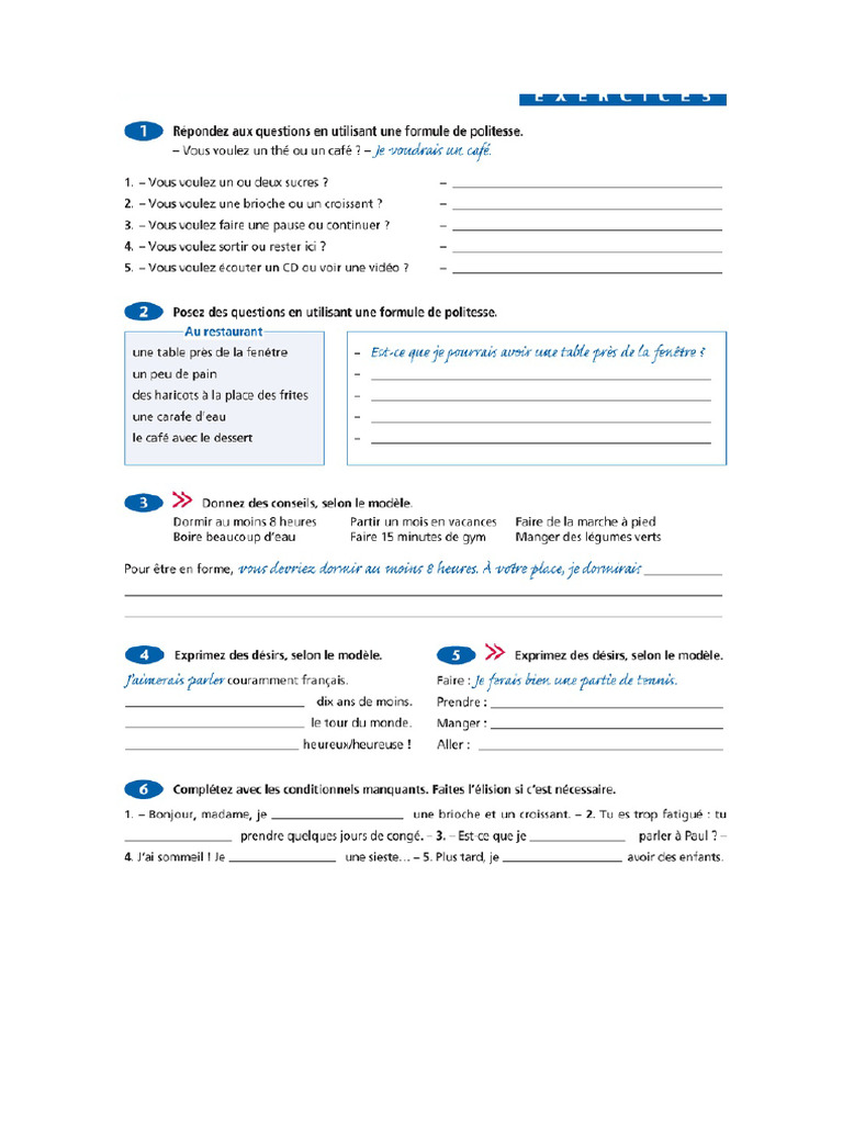 Le Conditionnel Présent | PDF
