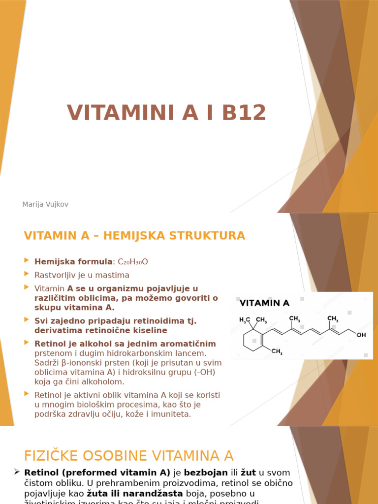 Vitamini A I b12 | PDF
