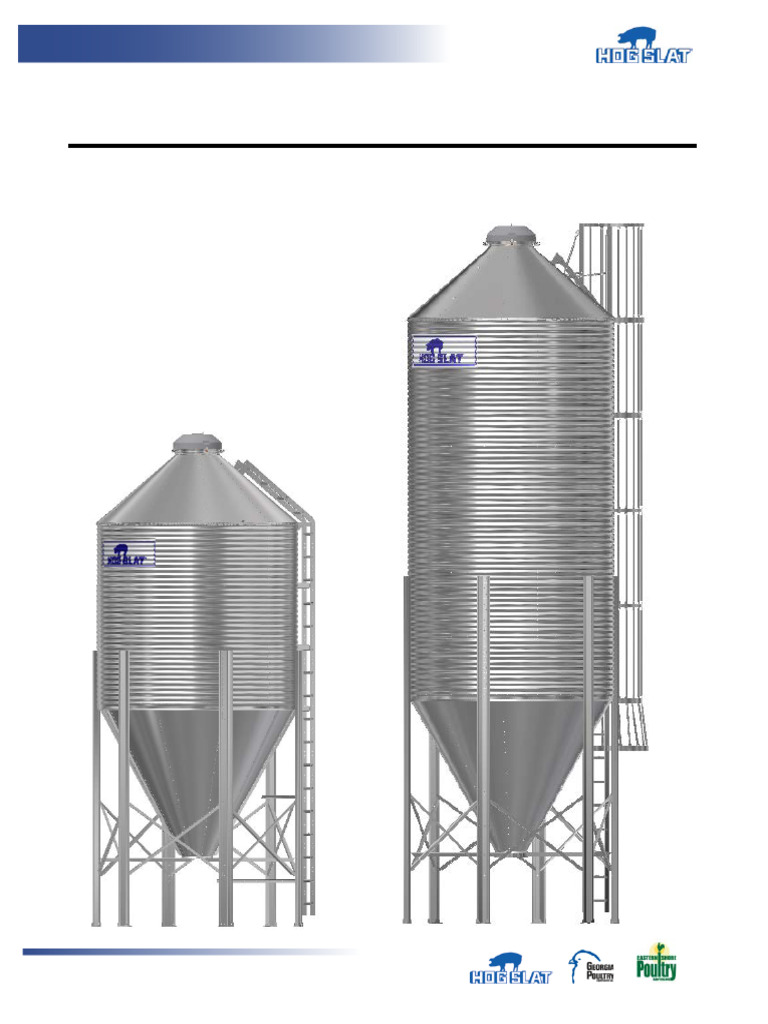 Feed Bin Installation Manual Guide | PDF | Foundation (Engineering) | Screw