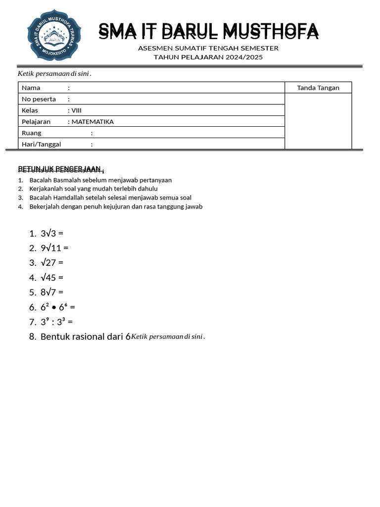 PAS Bhs Indonesia X | PDF