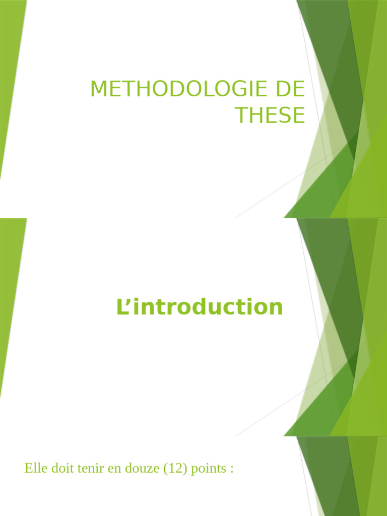 Methodologie de These | PDF