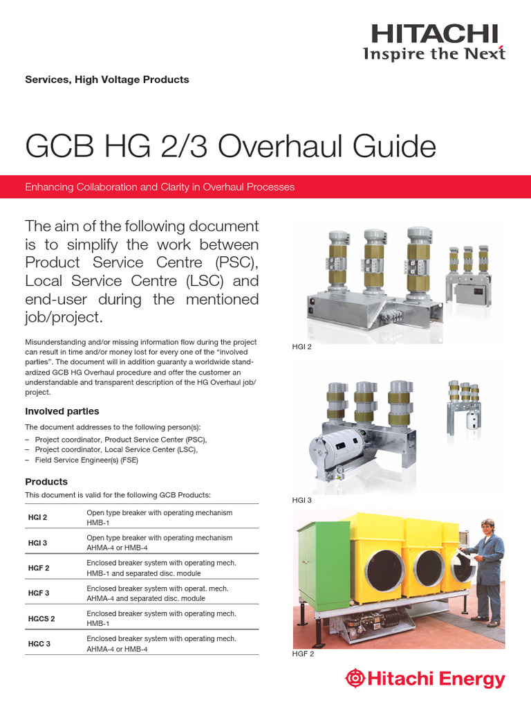 PSC CH - GCB - HG 23 Overhaul Guide | PDF | Switch | Power Supply