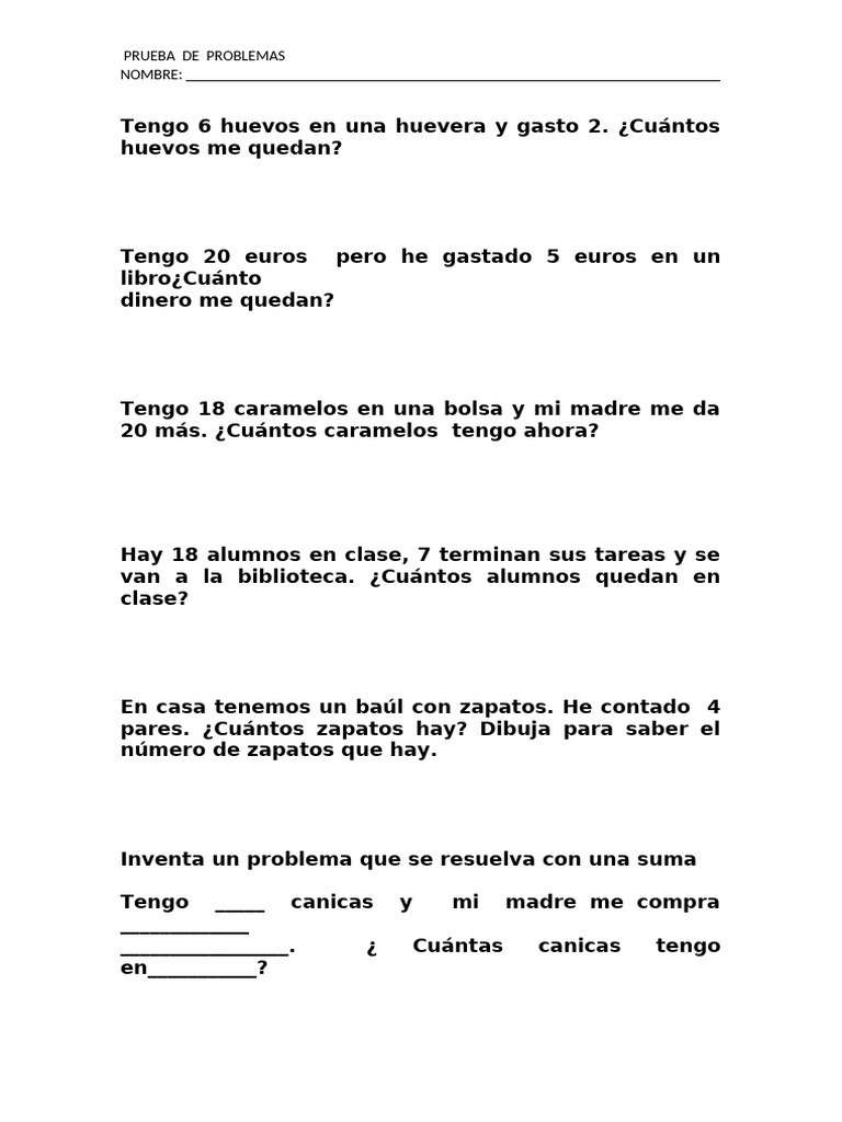 Problemas 1 | PDF
