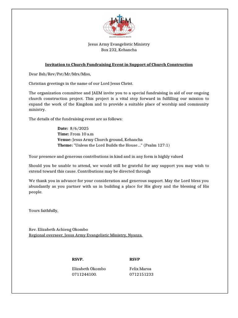 Jesus Army Evangelistic Ministry124 | PDF