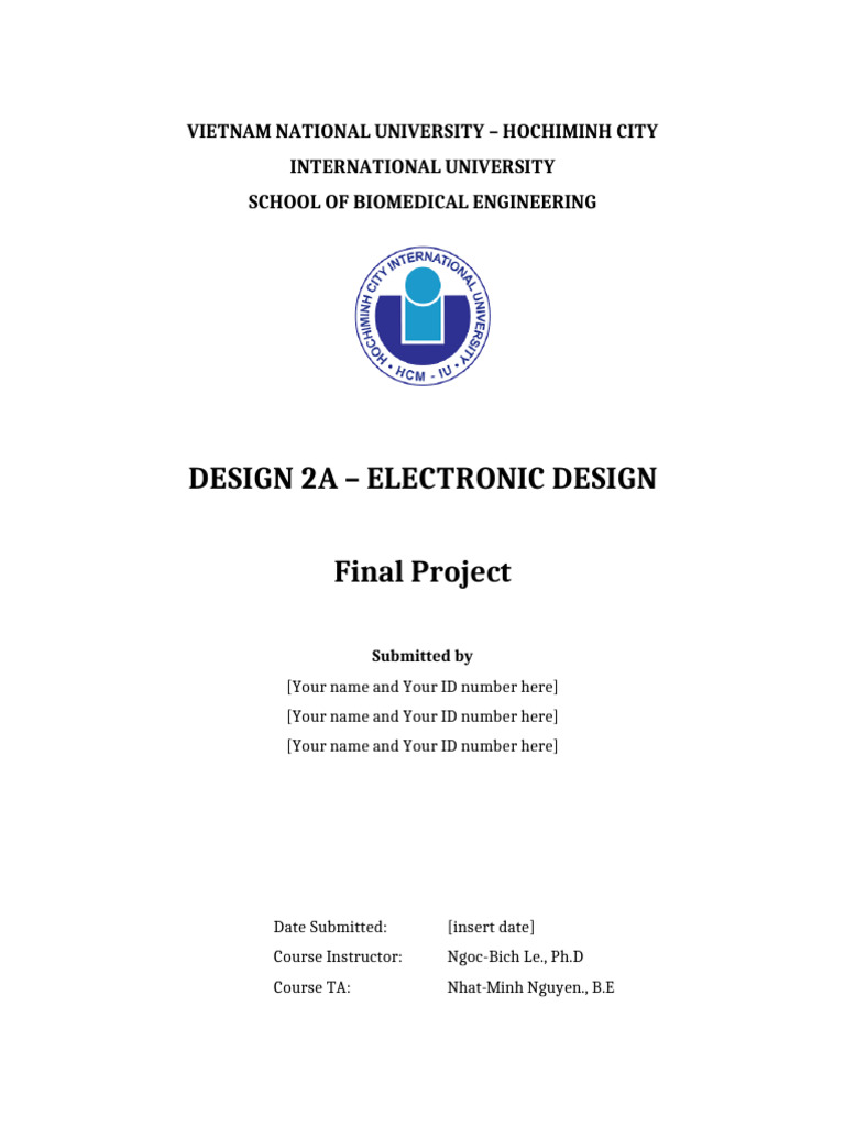 Final Project Report Template | PDF