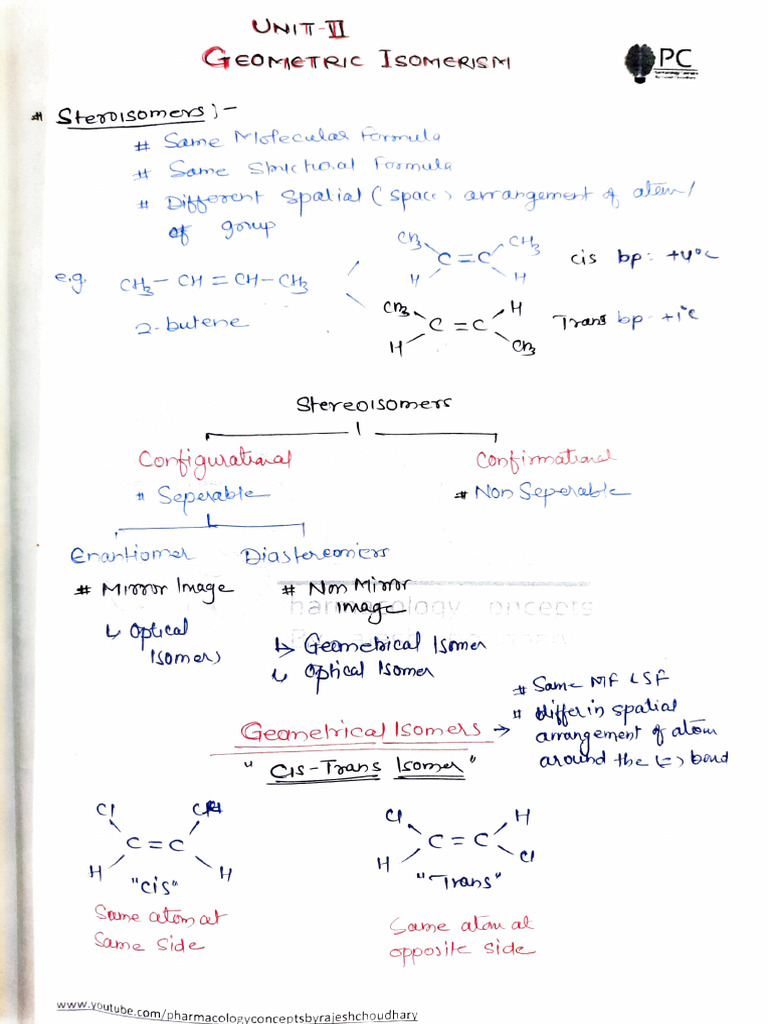 Geometrical-Isomerism | PDF | Organic Chemistry | Chemistry