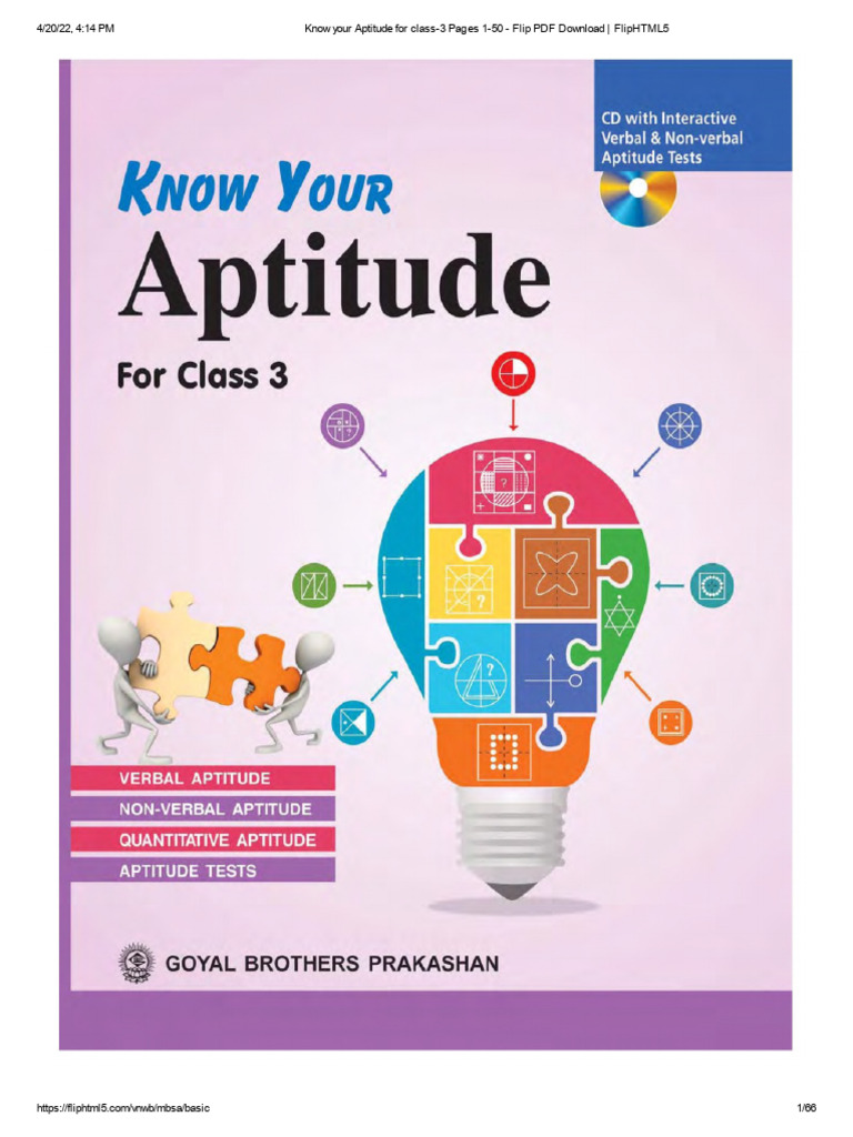 Know Your Aptitude For Class-3 Pages 1-50 - Flip PDF Download - FlipHTML5 | PDF | Computer File ...