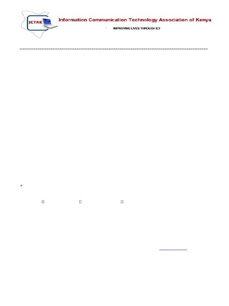 Ictak Registration Form | PDF