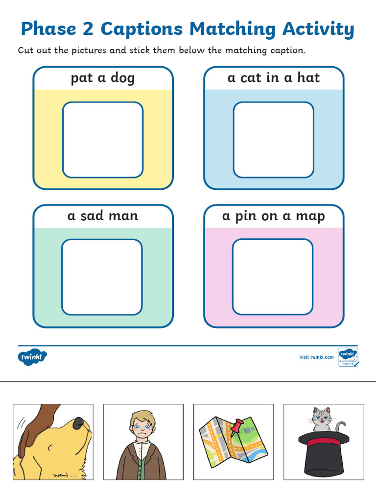 Phase 2 Captions Matching Activity | PDF