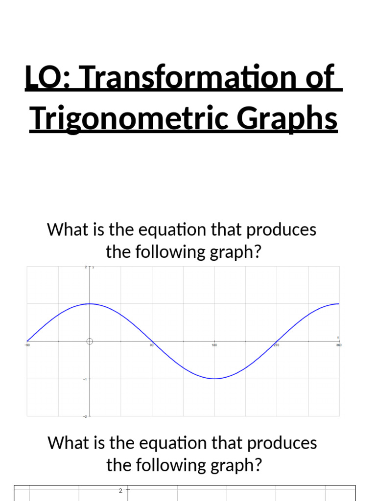 Introduction Transformations 1 | PDF