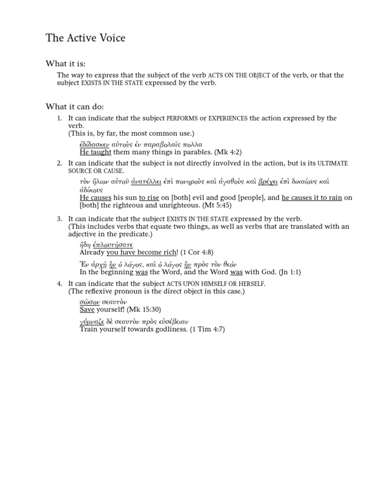 Active Voice | PDF | Language Arts & Discipline