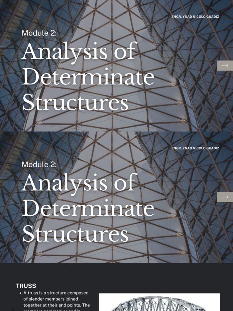 Module 4- Analysis of Structures | PDF | Truss | Structural Engineering