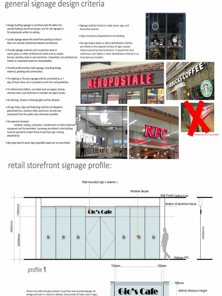 Typical Retail-Signage Guidelines | PDF