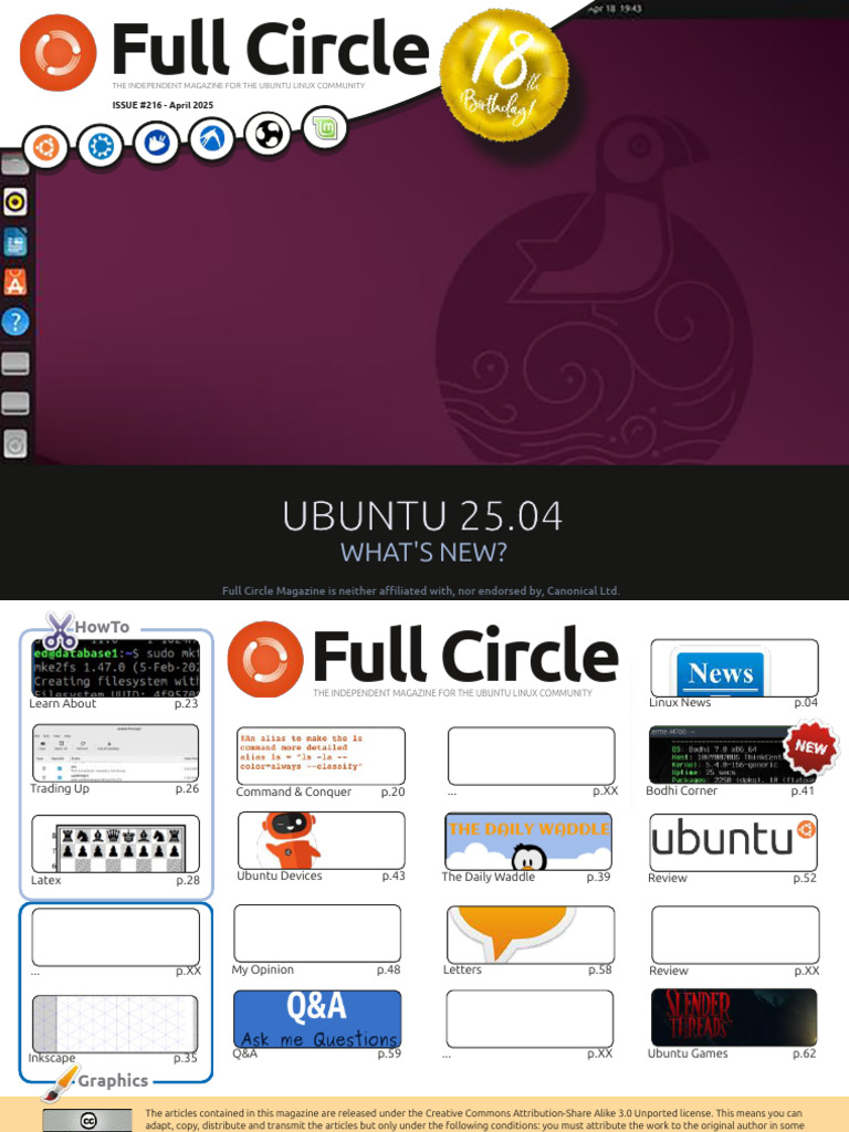 Full Circle - Issue 216 April 2025 | PDF | Hyper V | Linux