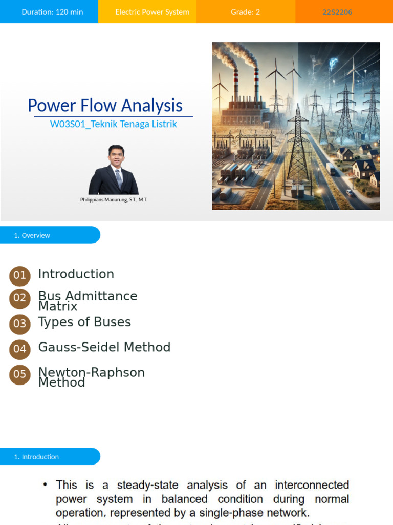 W03S01 Power Flow Analysis | PDF