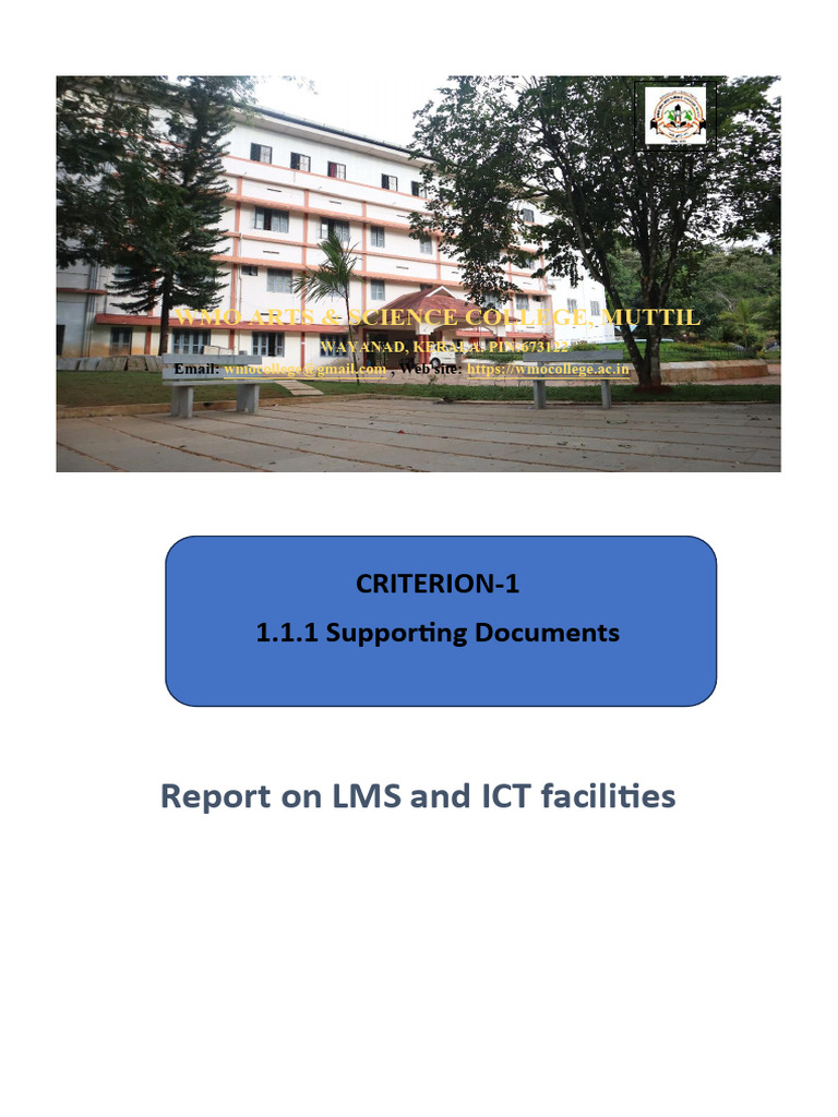 Report On LMS and ICT Facilities | PDF | Educational Technology | Information And Communications ...