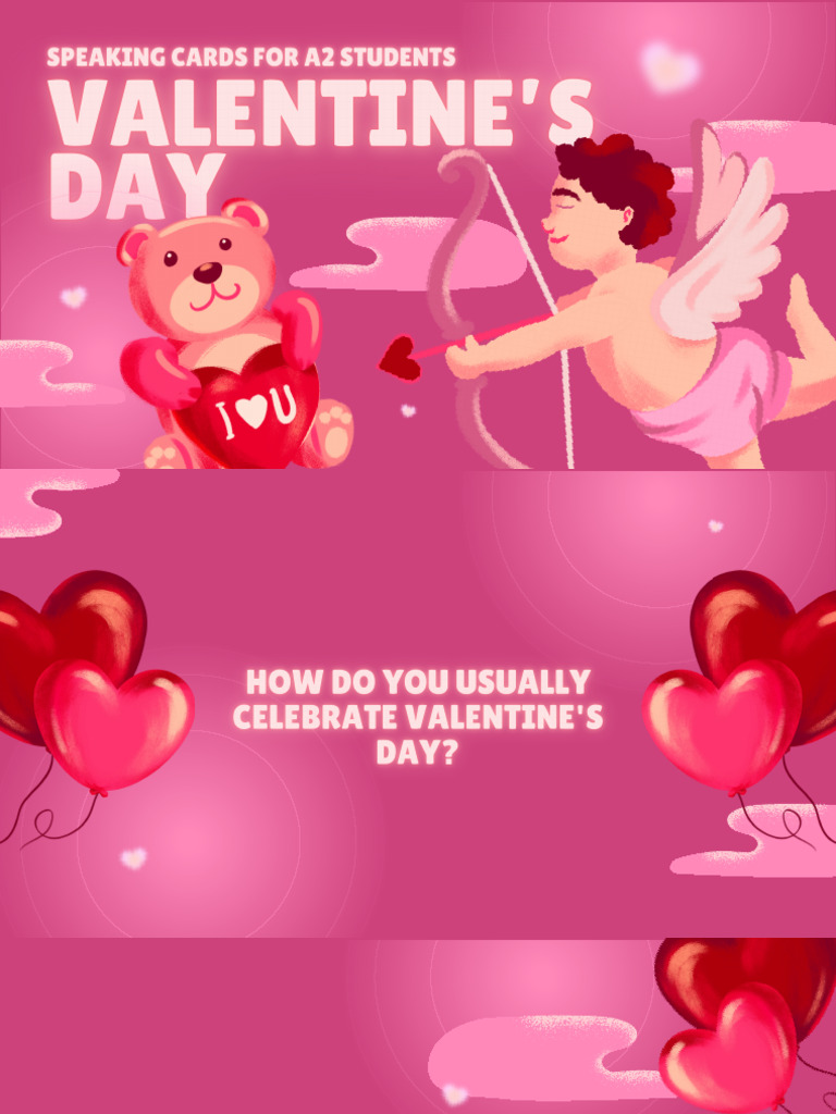 Valentine's Day (Speaking Cards For A2 Students) PDF | PDF