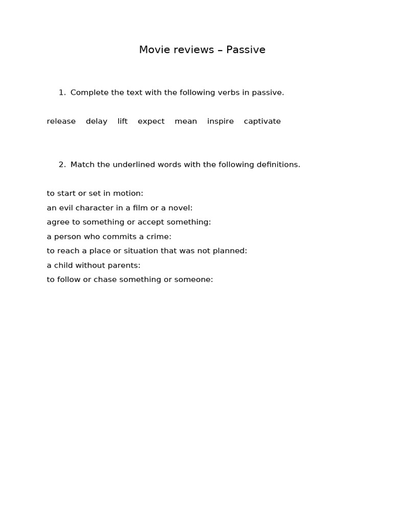 Movie Reviews Passive | PDF