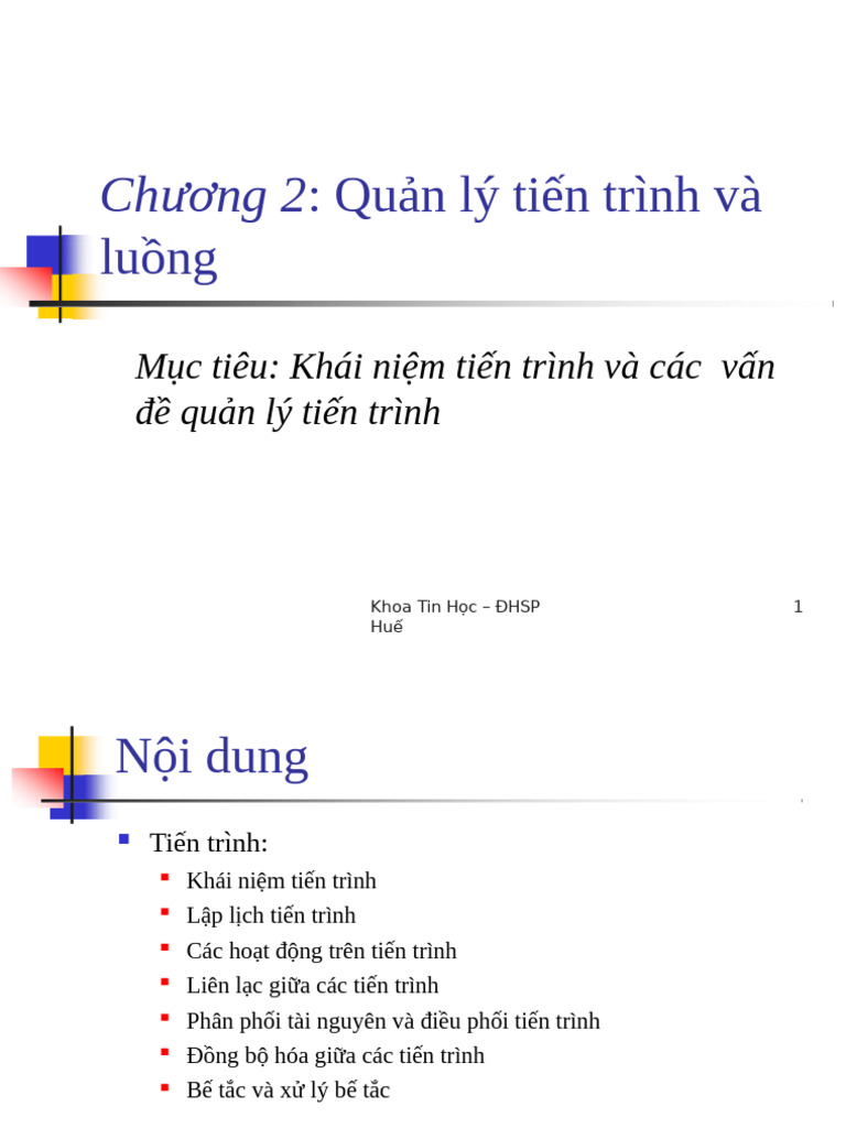 Chap2_QuanLyTienTrinh | PDF