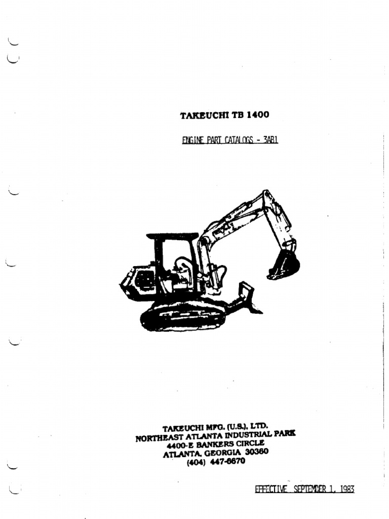 Parts Manual TB1400 Engine | PDF