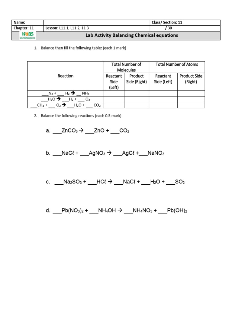 Gr.11 Chem Lab Activity L11.1 | PDF