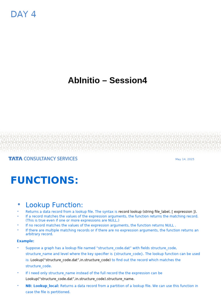 Ab Initio - Session4 | PDF | Function (Mathematics) | String (Computer Science)