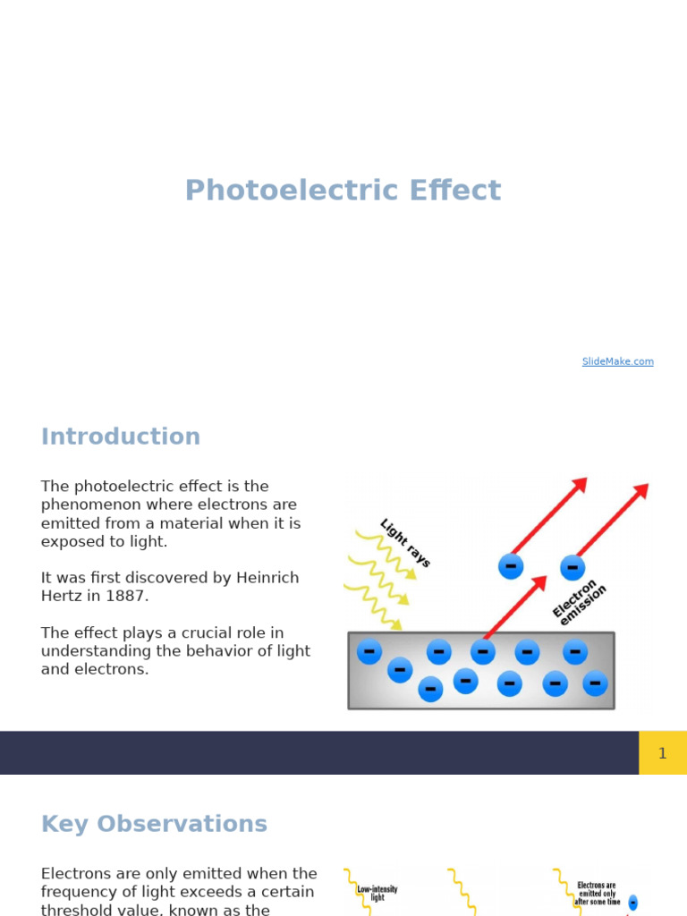 Photoelectric Effect | PDF | Photoelectric Effect | Electron