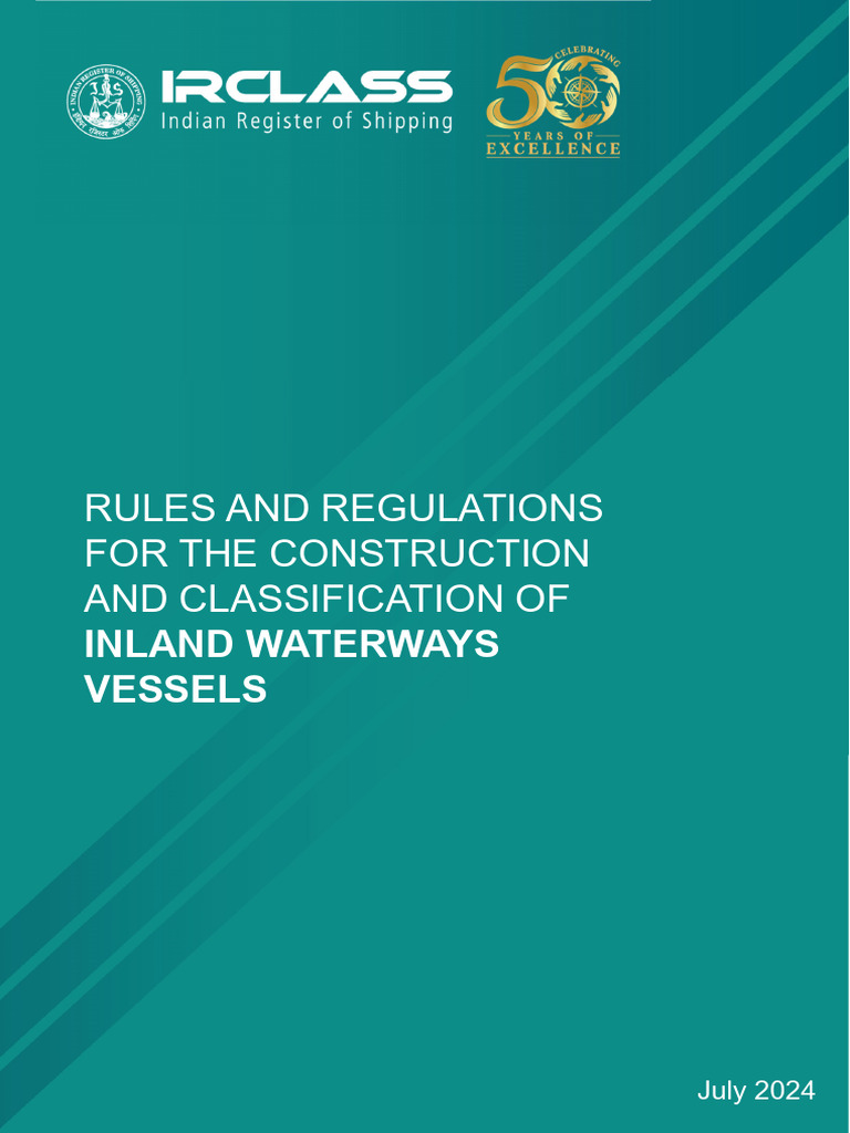 Inland Waterways Vessels Regulations 2024 | PDF | Ships | Board Of ...