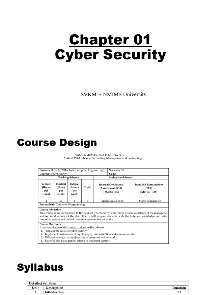 PPT1 - Chapter 1 Introduction | PDF | Information Security | Access Control