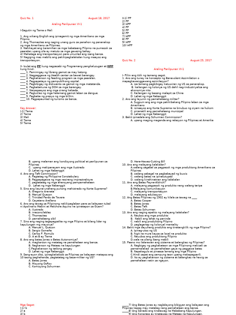 ARALING PANLIPUNAN 2nd Quarter | PDF
