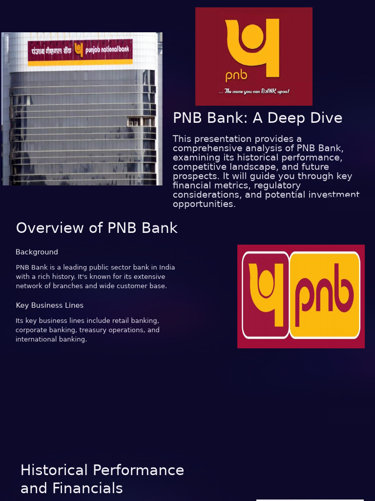 PNB Bank A Deep Dive | PDF | Banks | Investing