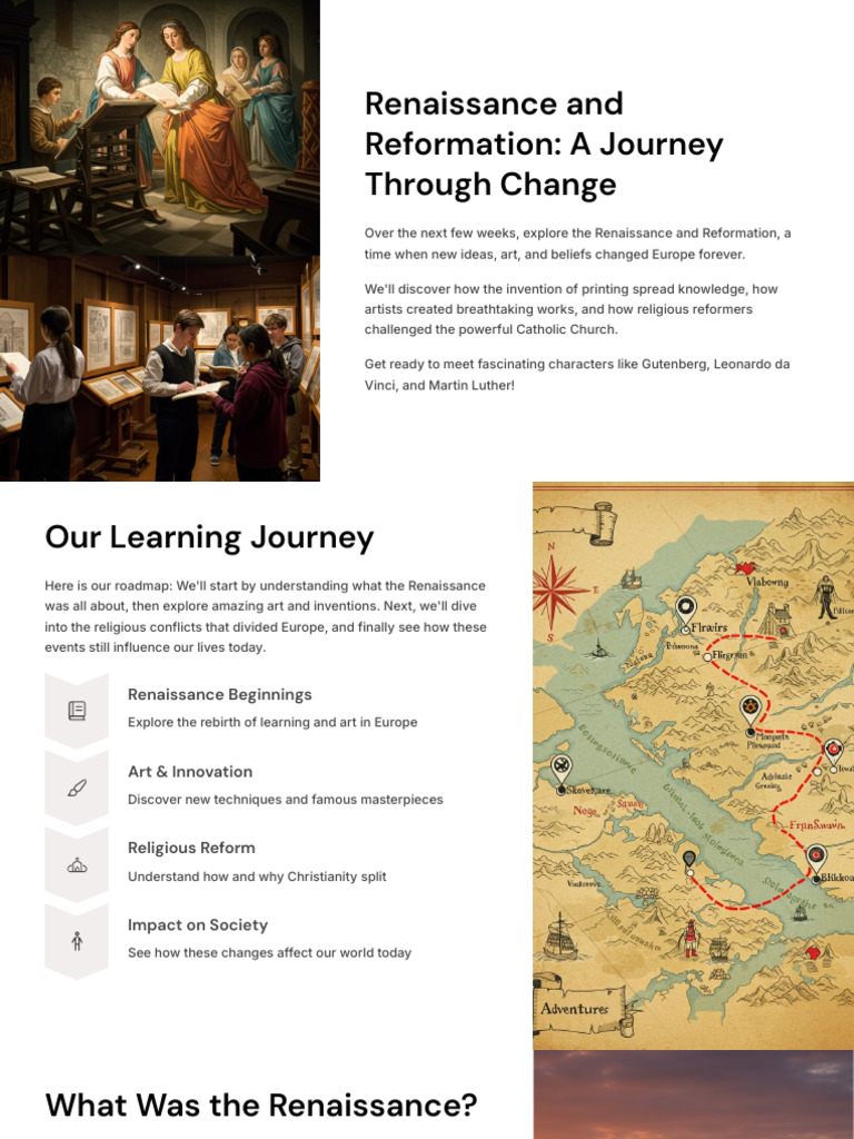 Renaissance and Reformation A Journey Through Change | PDF | Printing ...