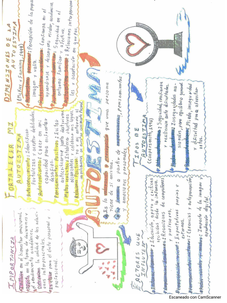 AUTOESTIMA Mapa Conceptual | PDF
