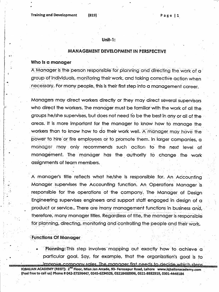 Training and Development 819 | PDF