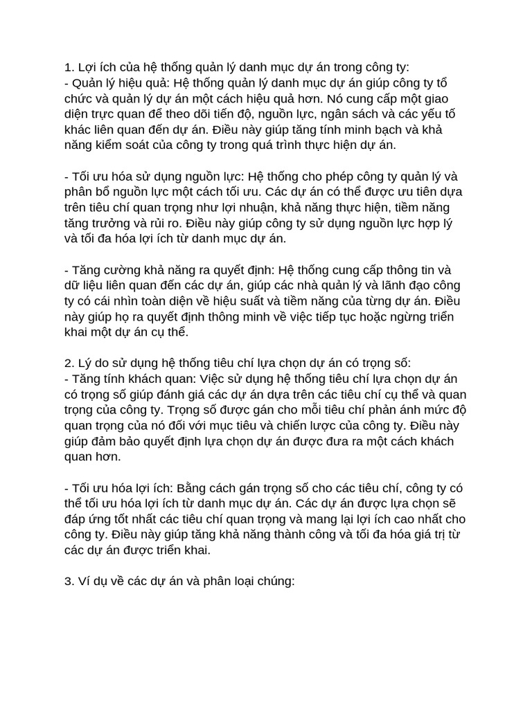 Lý thuyết QTDA | PDF